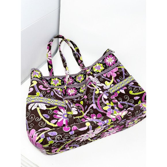 Vera Bradley | Bags | Vera Bradley Purple Punch Betsy Tote Bag Purse ...